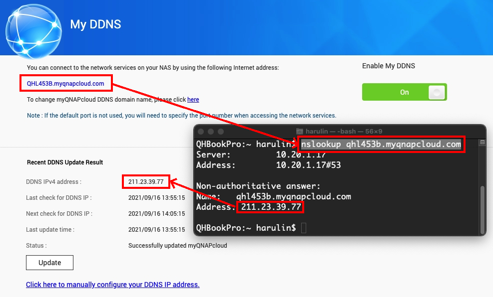 为什么不能使用 myQNAPcloud 中的 My DDNS 页面上显示的 IP 地址访问我的 NAS？ | QNAP