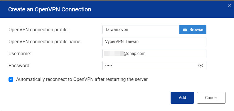 How to Configure VyperVPN on QuRouter Using OpenVPN? | QNAP